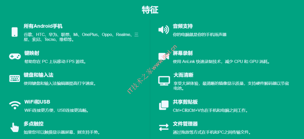 AnLink，安卓投屏&电脑控制手机免费工具