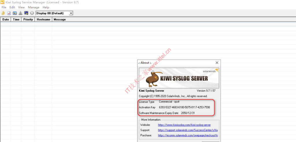 Solarwinds Kiwi Syslog Server 9 7 1 安装教程 注册机