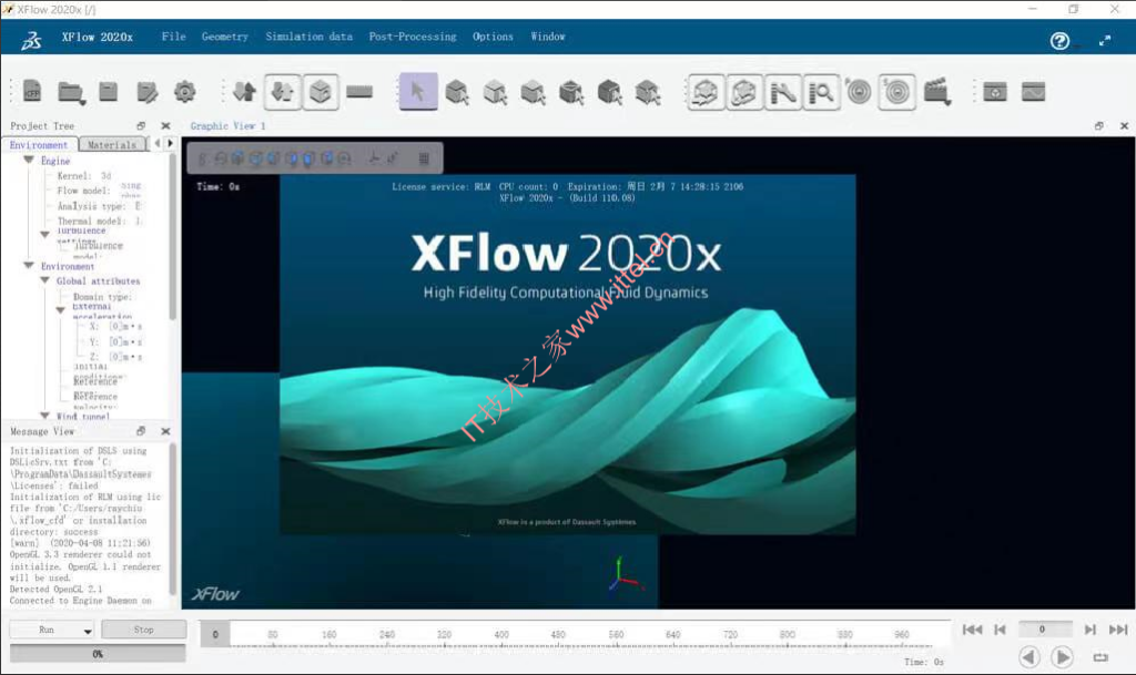 DS Simulia XFlow 2020x Build 110.08 中文破解版