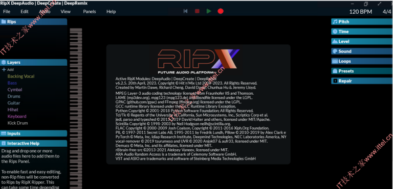 音频分离软件RipX DeepAudio v6.2.5 安装教程