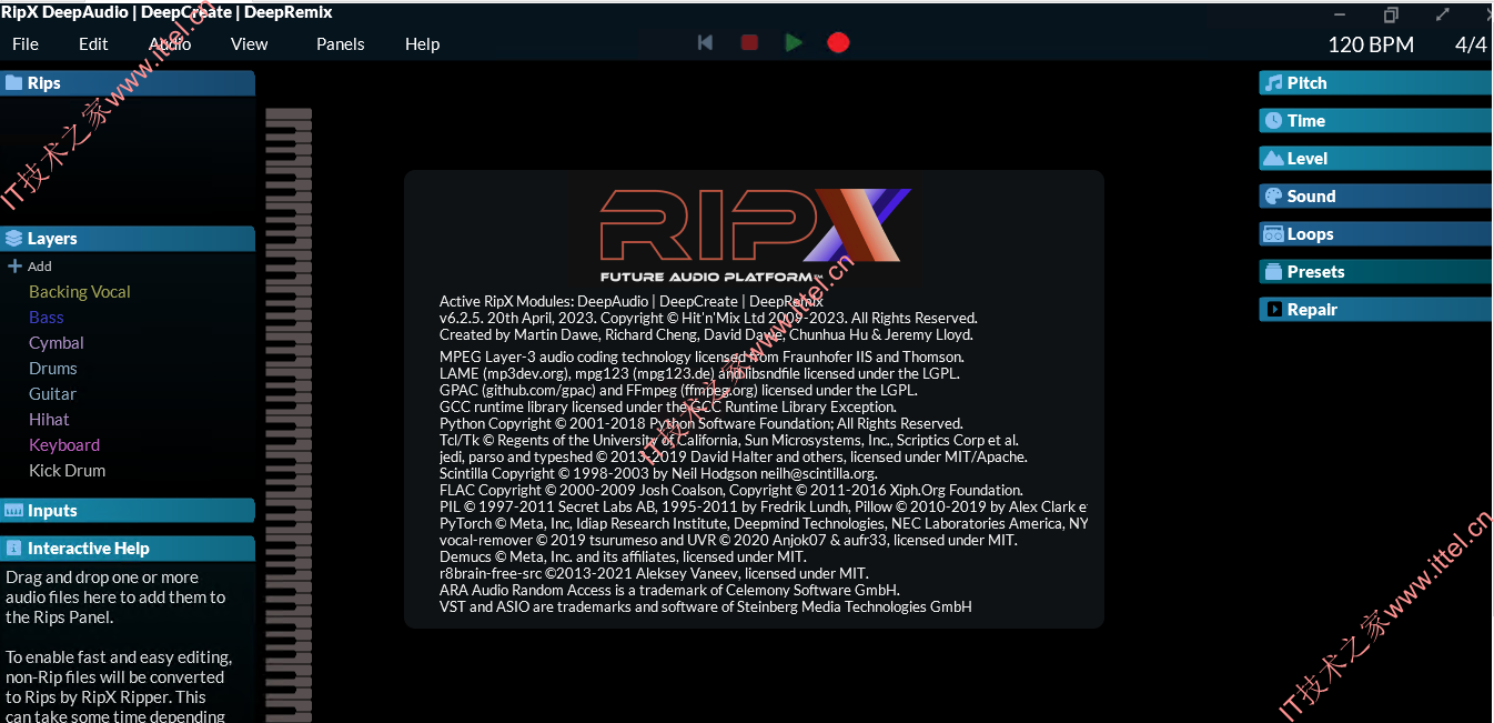 音频分离软件RipX DeepAudio v6.2.5 安装教程