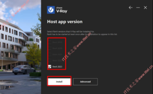 Vray6.0 for Revit 2019-2023 安装教程+中文汉化补丁