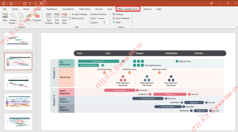 PPT时间轴插件 Office Timeline Pro 7.02 安装激活教程