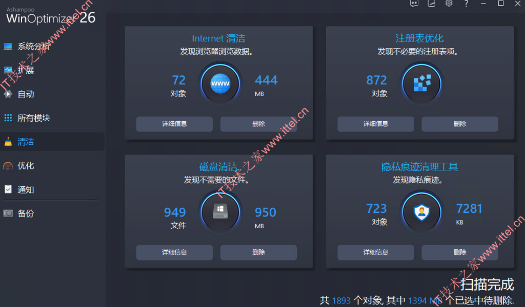 系统优化清理软件Ashampoo WinOptimizer 26.0 中文绿色便携版