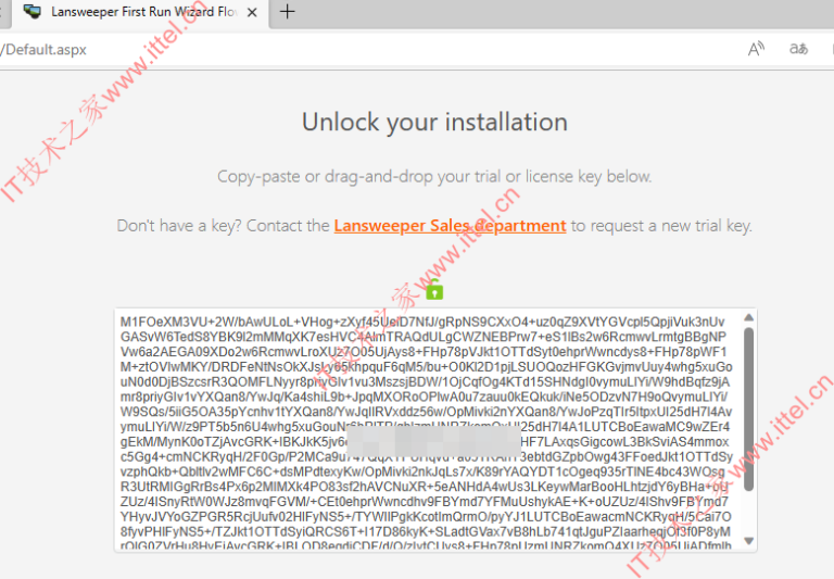 LanSweeper V10.6+ 许可证激活码
