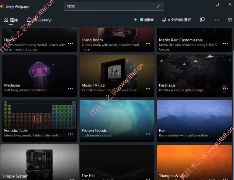 Lively Wallpaper，免费开源的动态视频壁纸软件