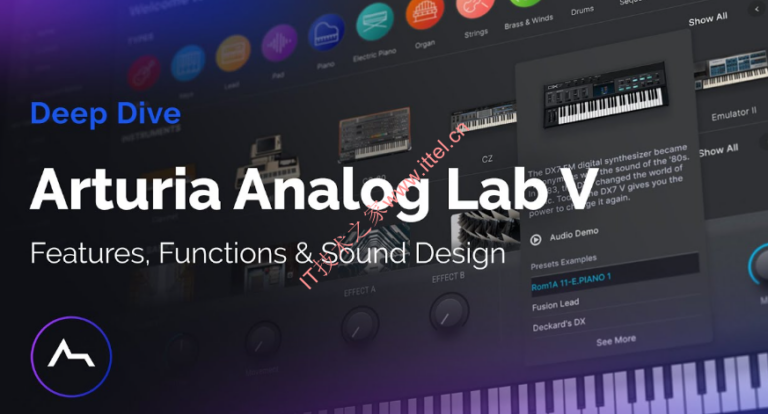 乐器音色模拟插件 Arturia Analog Lab v5.7.3 安装激活教程+入门视频教程