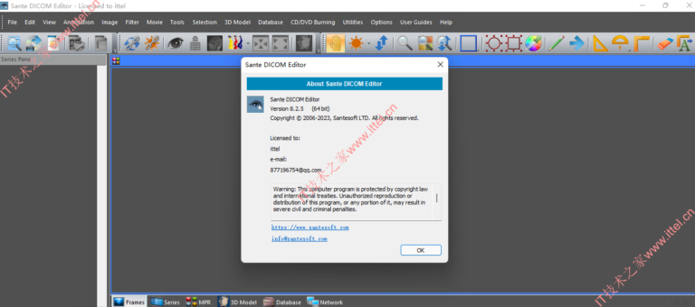 DICOM医学影像编辑器 Sante DICOM Editor v10.0.0安装激活教程（附注册机）