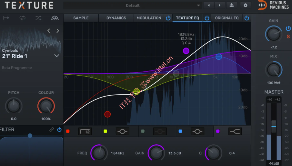 效果器插件Devious Machines Texture v1.8.8 破解版