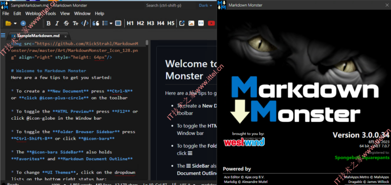 Markdown编辑软件Markdown Monster v3.0.0.34安装激活教程