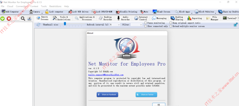 员工电脑监控软件 Net Monitor For Employees Pro v6.1.5安装教程
