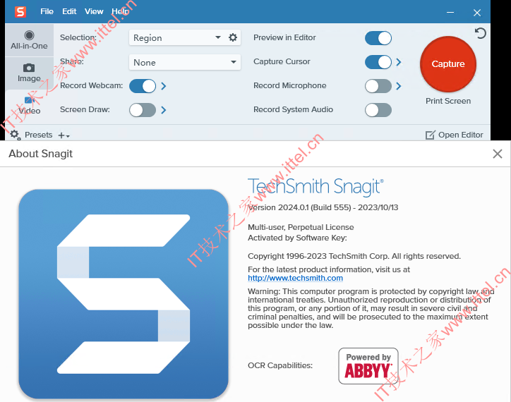 屏幕截图屏幕录制软件TechSmith Snagit 2024.0.1 安装教程