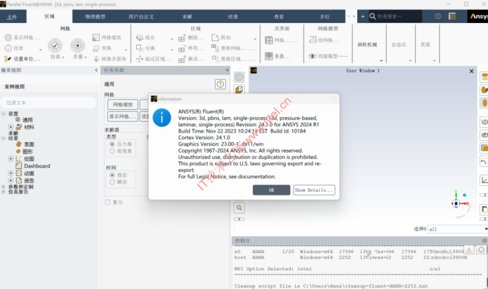 ANSYS Products 2024 R1中文破解版（详细安装教程+许可证）