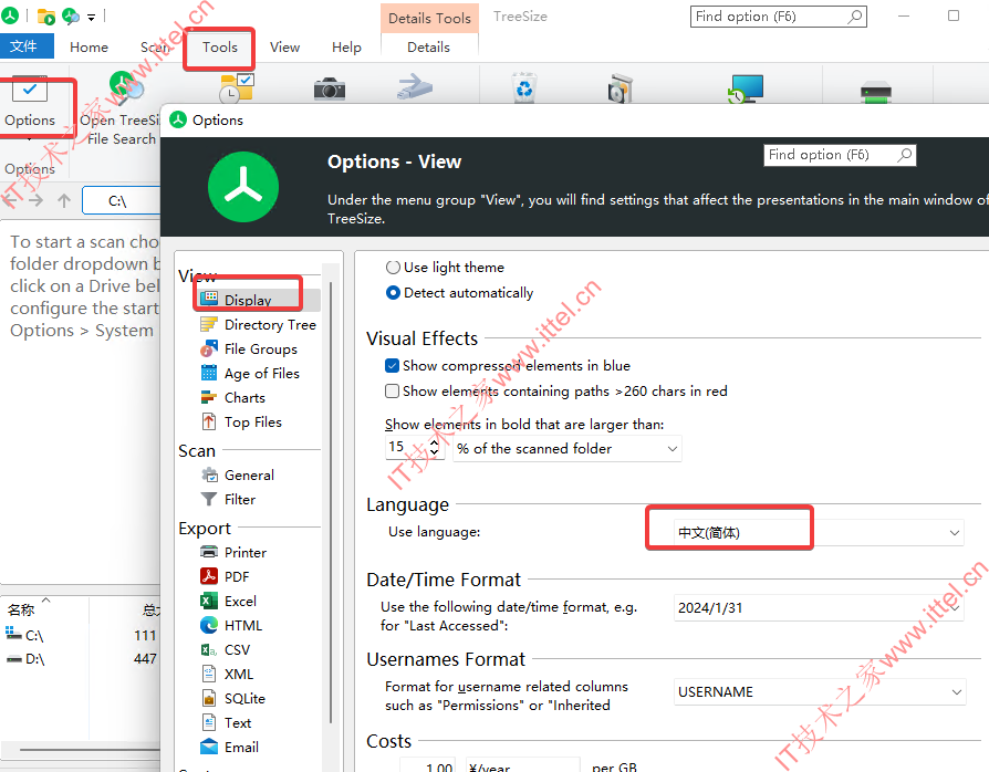 磁盘空间管理器 TreeSize Professional 9.1.0 中文绿色便携版