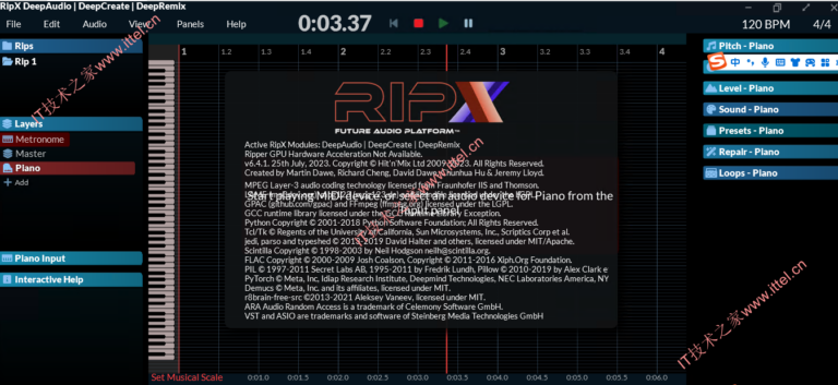 音频分离软件RipX DeepAudio v6.4.1安装教程