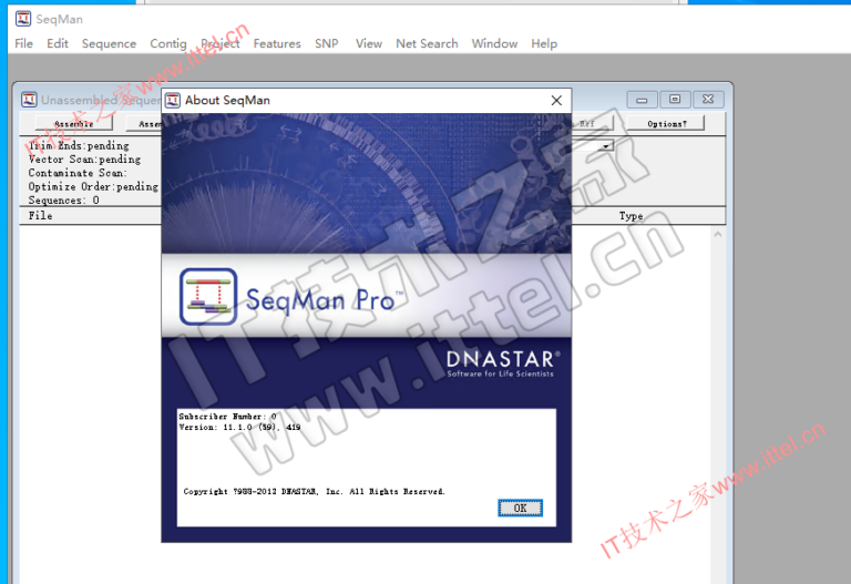 序列分析软件DNASTAR v11.1下载+安装教程