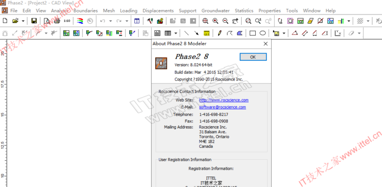 Rocscience Phase2 v8.024 安装教程+序列号