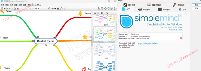 思维导图软件 SimpleMind Pro v2.6.0.6544 中文绿色便携版